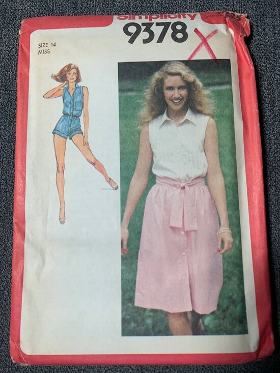Simplicity | Office | Simplicity Misses Skirt Playsuit Sewing Pattern ...